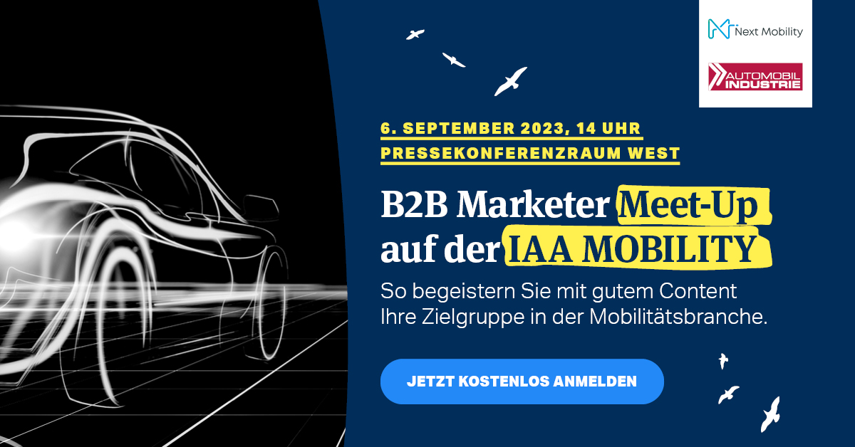 B2B Marketer Meet-Up IAA MOBILITY || B2B Marketer Meet-Up IAA MOBILITY